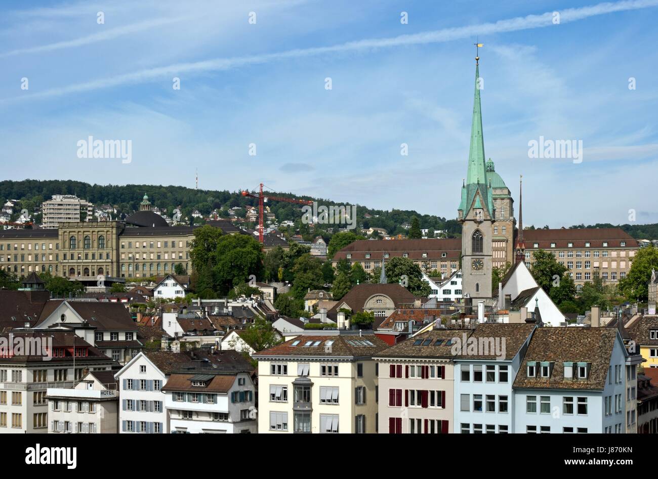 house, building, church, old town, switzerland, sightseeing, zurich ...