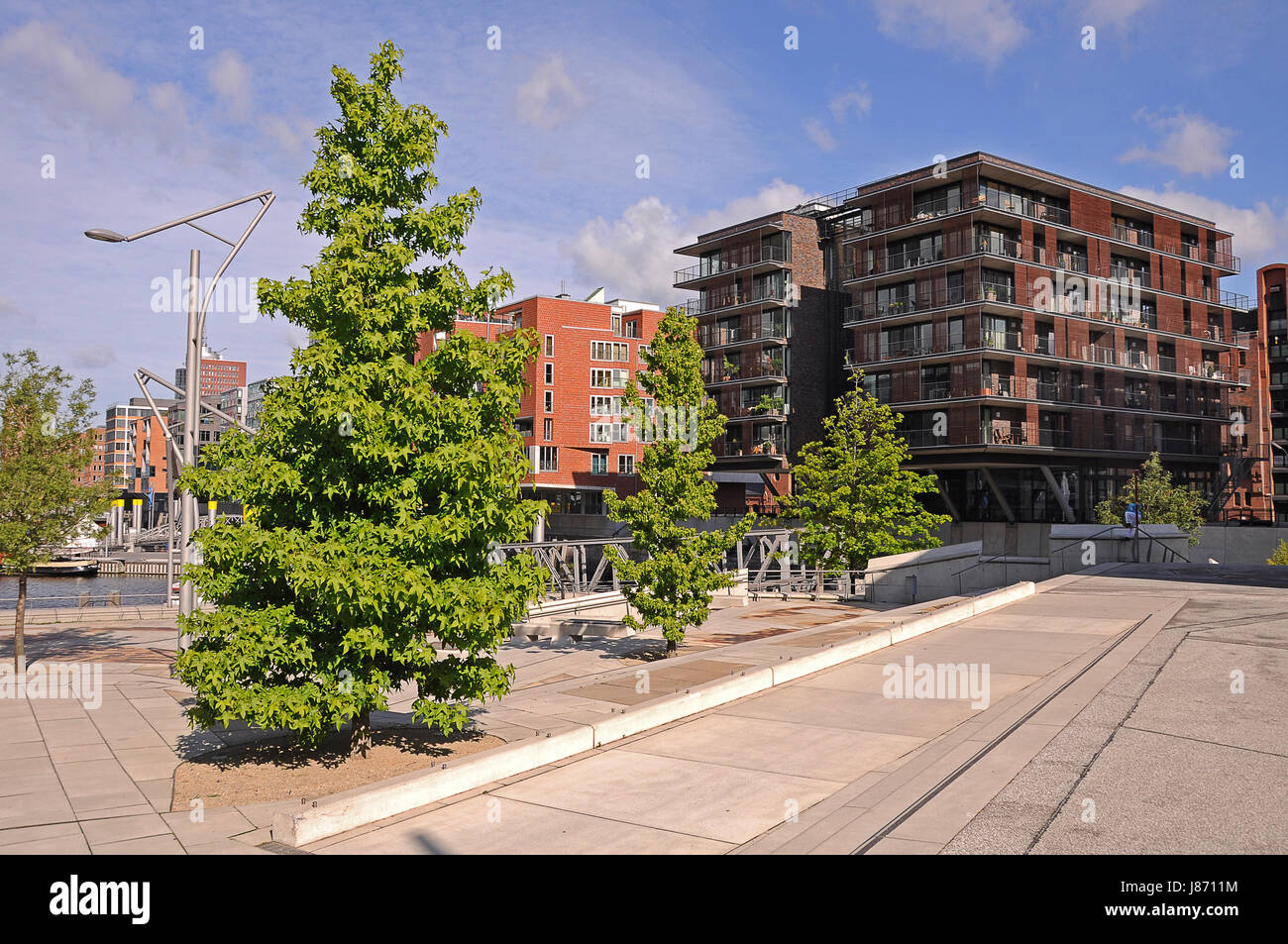 modern, modernity, harbor, new building, hamburg, harbours, style of ...