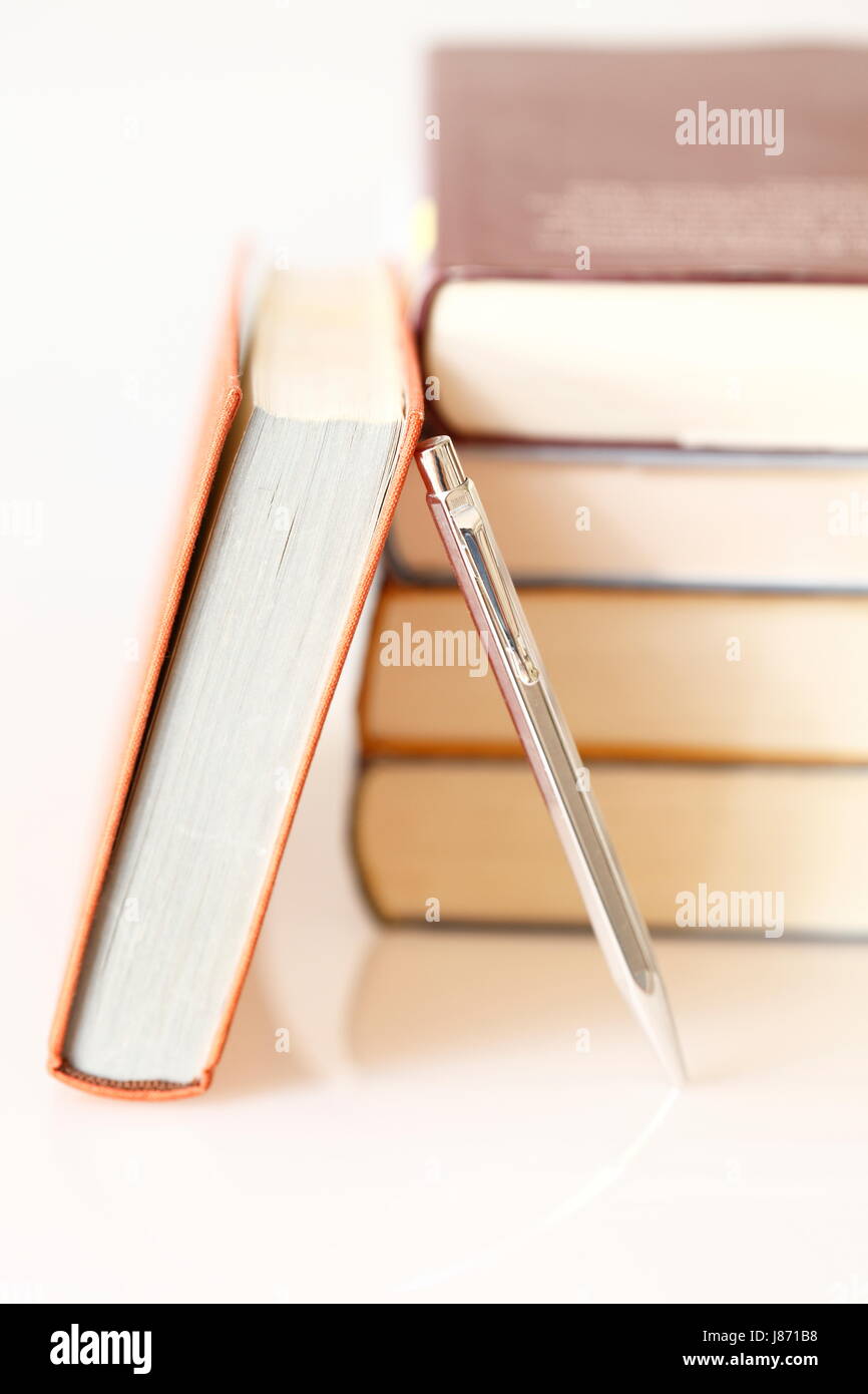 pen and book Stock Photo - Alamy