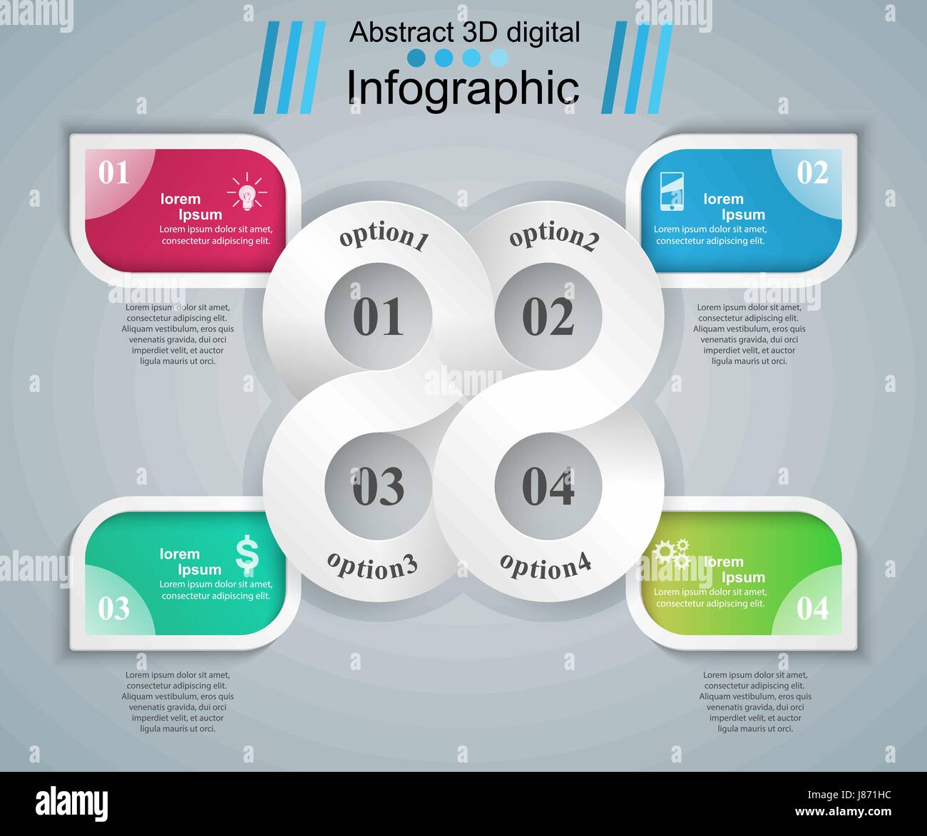 Abstract 3D digital illustration Infographic Stock Vector Image & Art ...