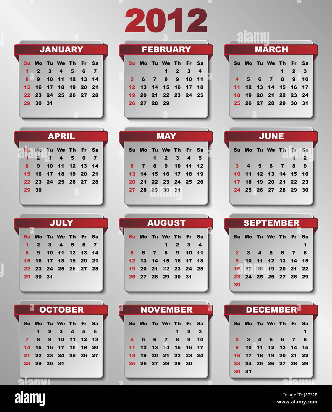illustration, calender, calendar, office, model, design, project ...