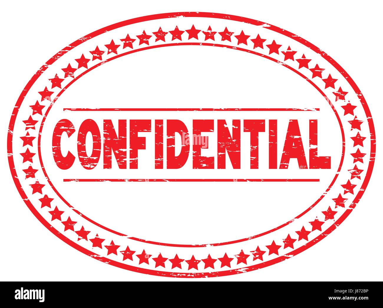 Grunge red confidential oval rubber seal stamp Stock Vector Image & Art ...