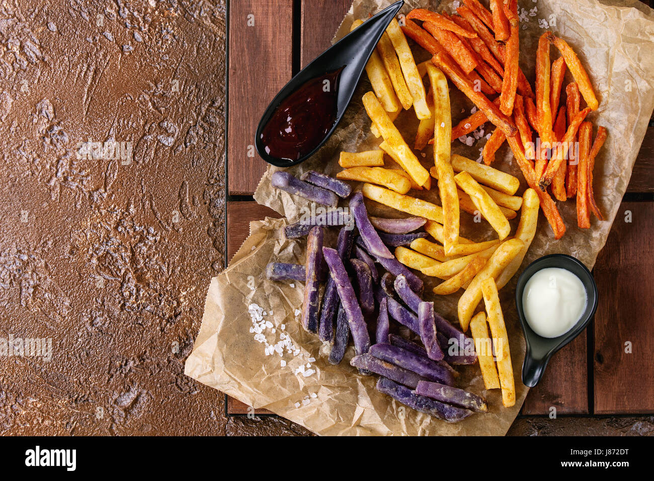 Variety of french fries Stock Photo - Alamy