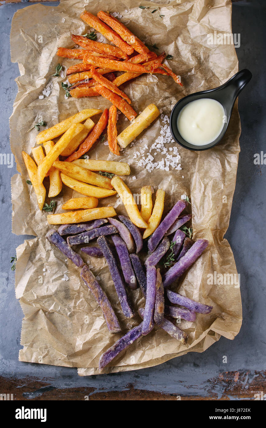 Variety of french fries Stock Photo - Alamy