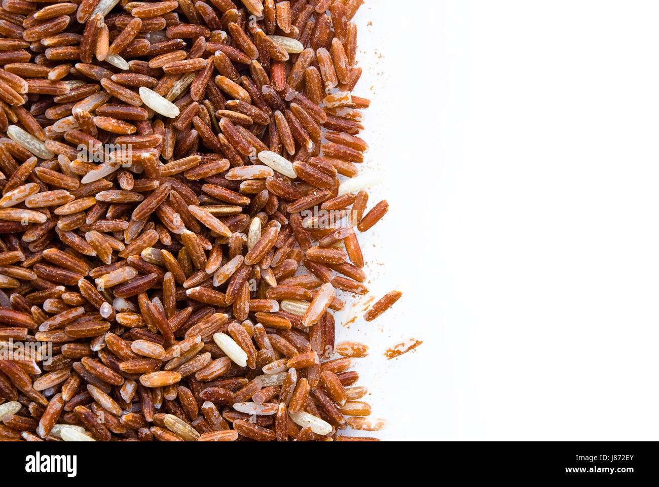 rice texture on white background Stock Photo - Alamy