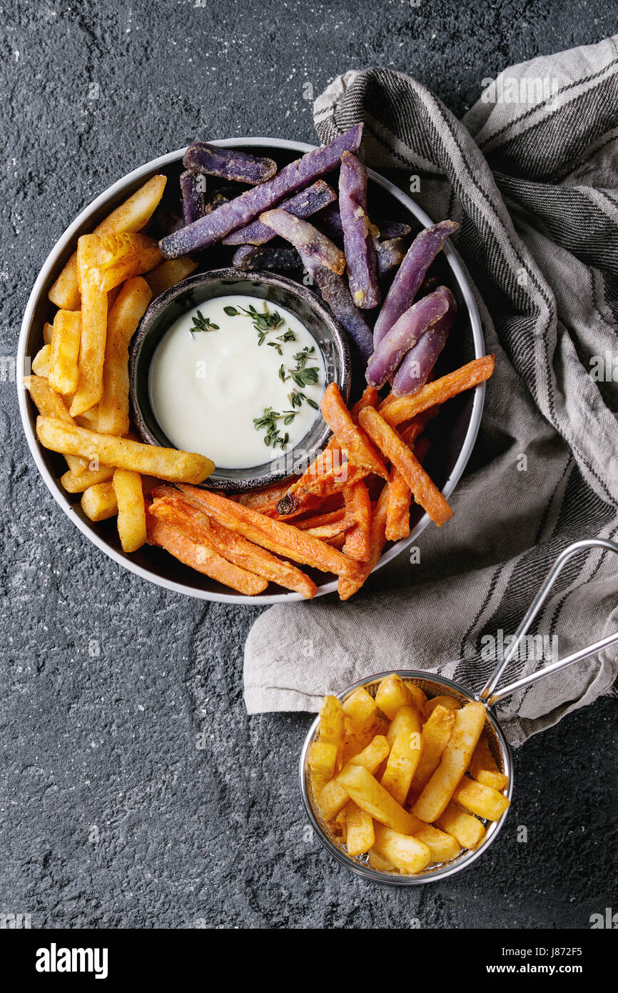 Variety of french fries Stock Photo - Alamy