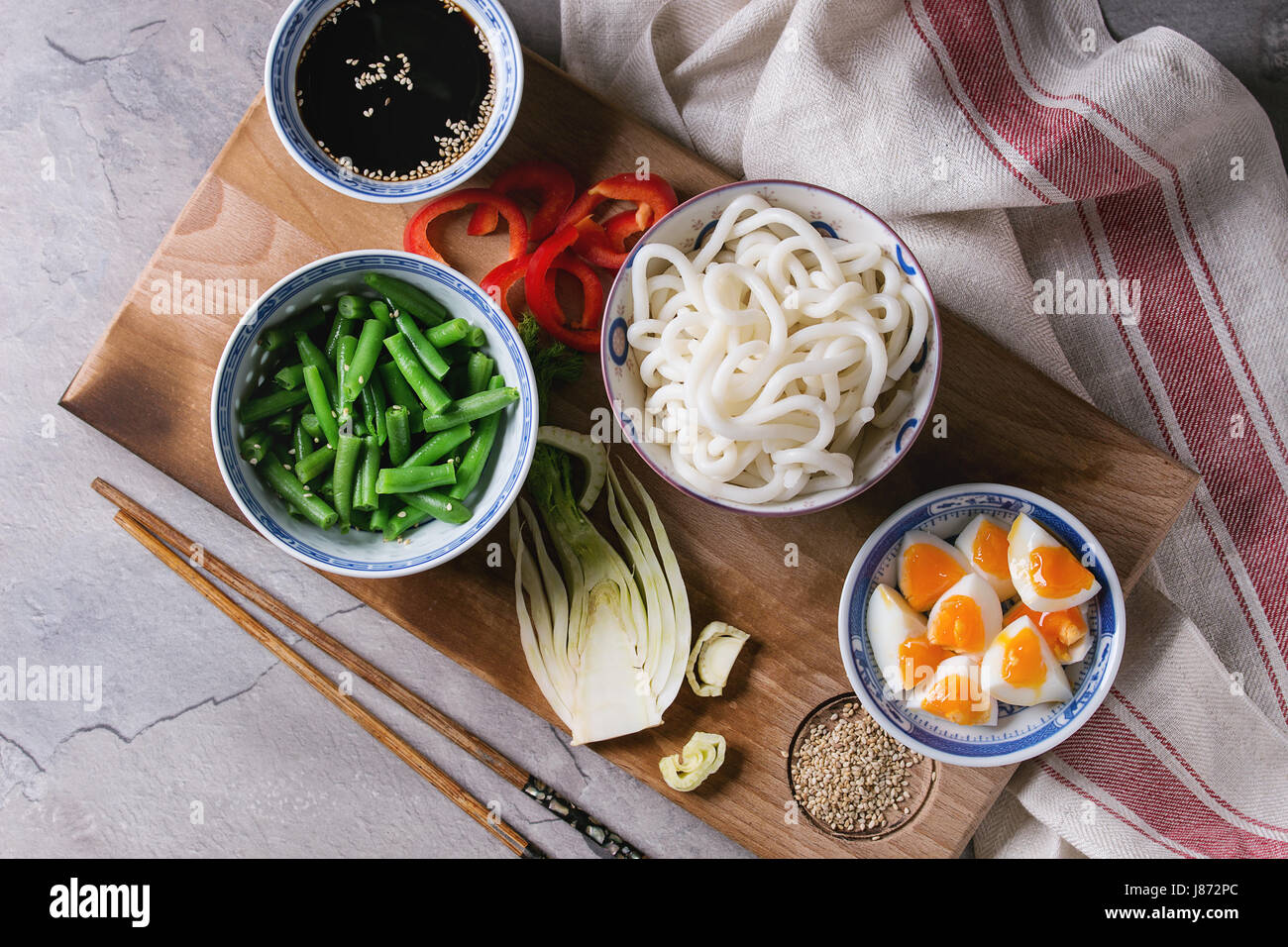 Ingredients for stir fry Stock Photo - Alamy
