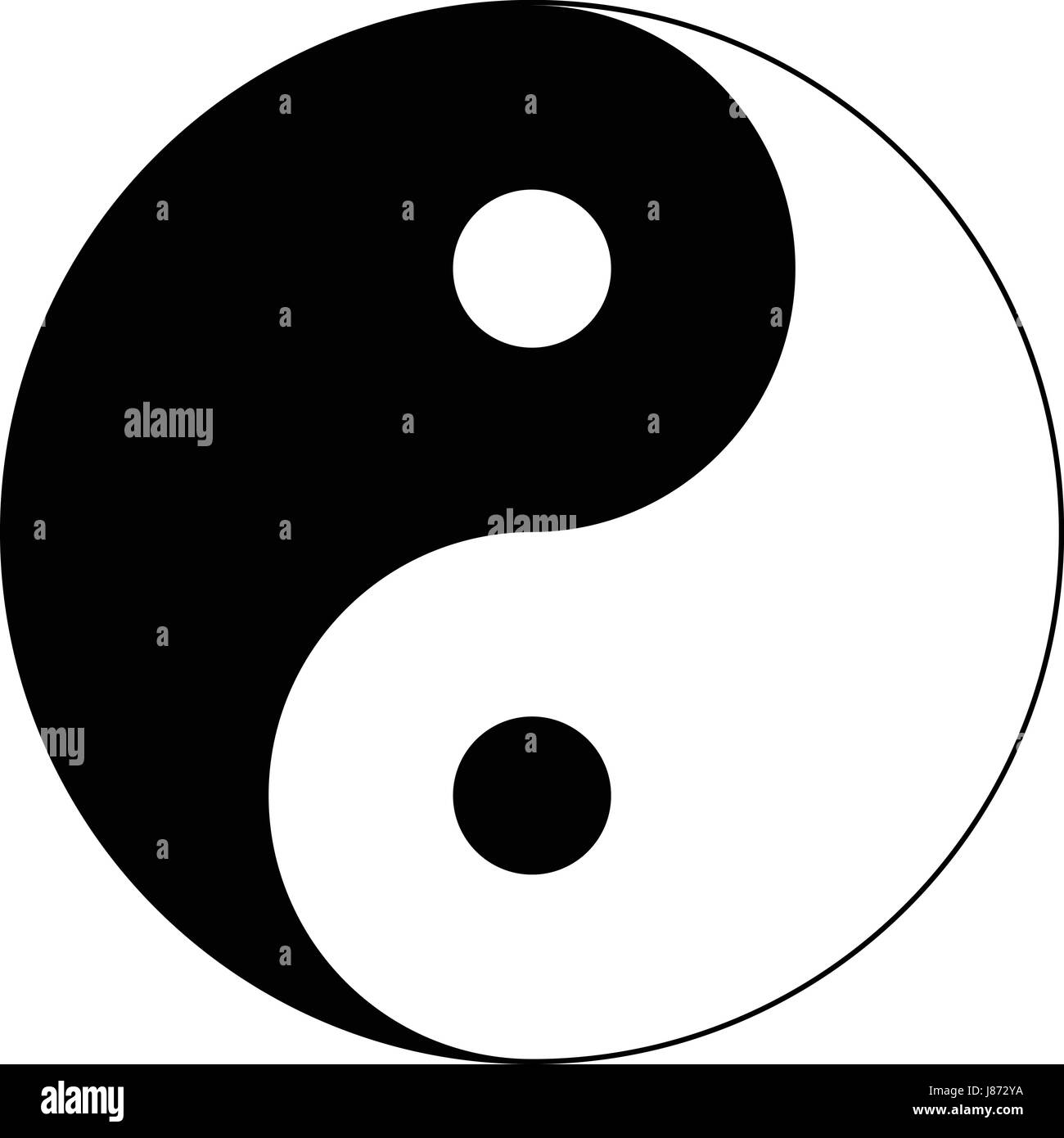Background of black and white of Yin Yang symbol Stock Vector Image ...