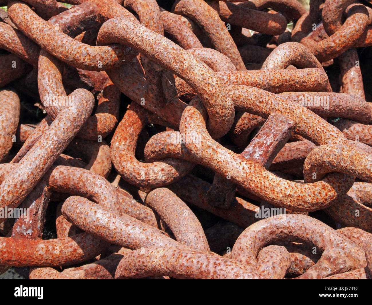chain, steel, metal, rust, cohesion, scrap, old, chain, anciently ...