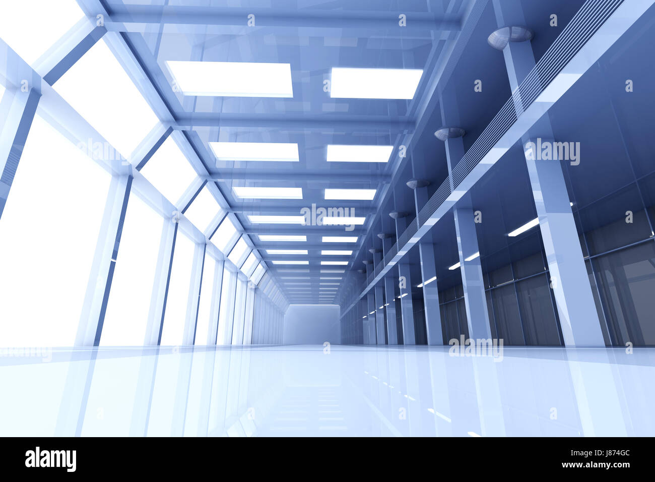 hall, house, building, office, corridor, graphic, modern, modernity ...