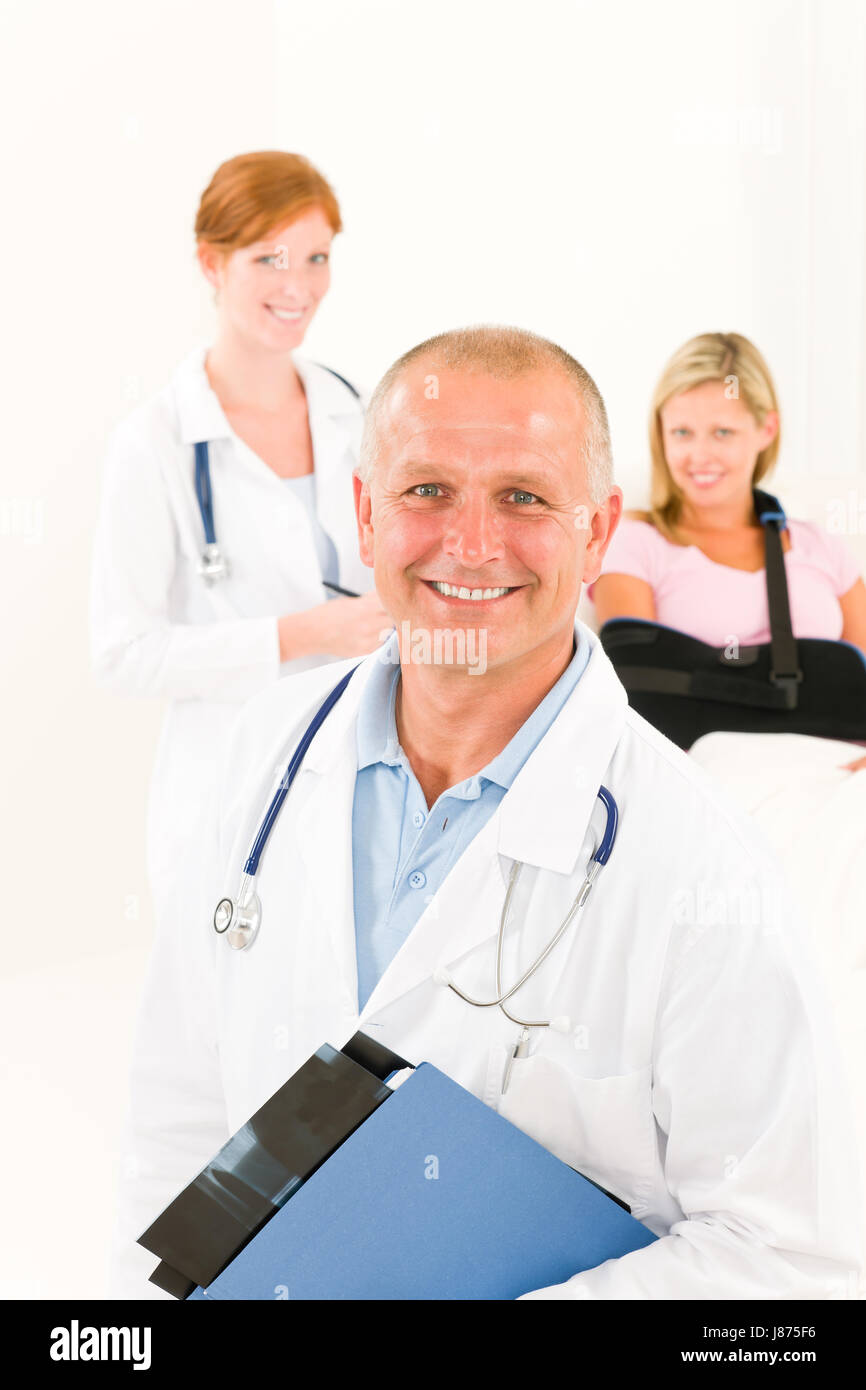 doctor, physician, medic, medical practicioner, woman, laugh, laughs ...