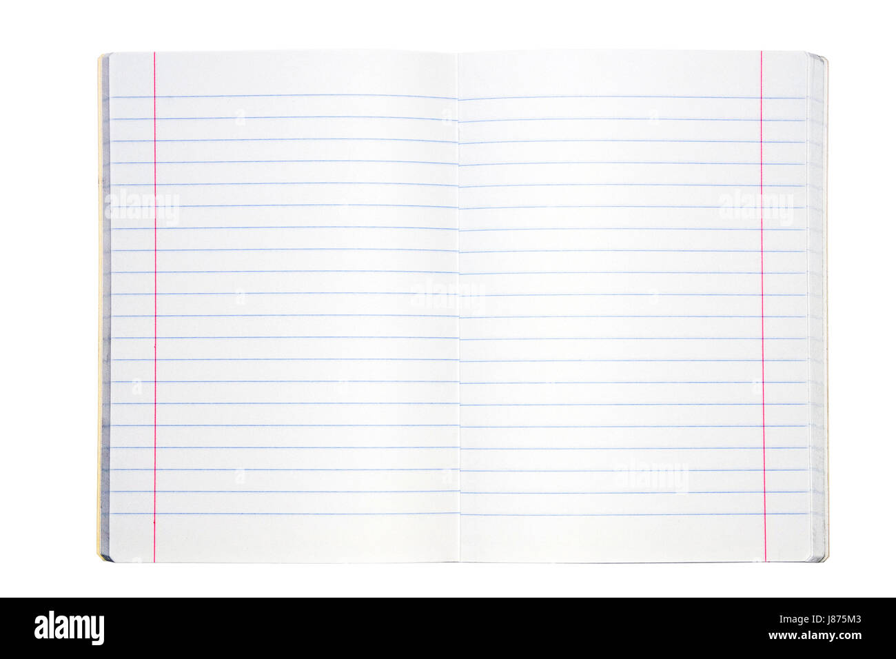 Old school exercise book open hi-res stock photography and images - Alamy