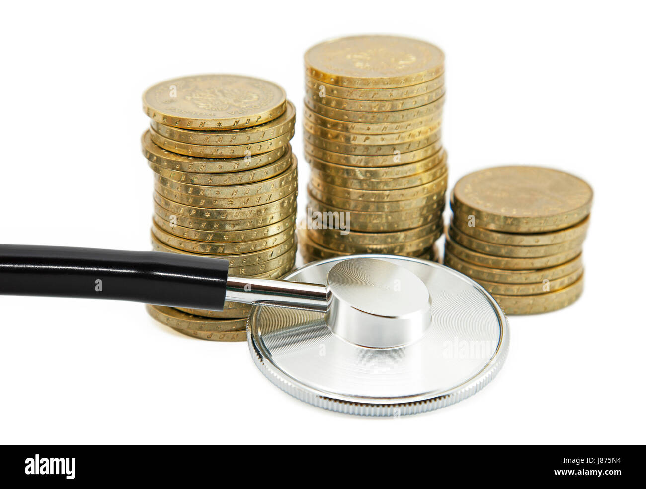 coins, stethoscope, doctor, physician, medic, medical practicioner ...