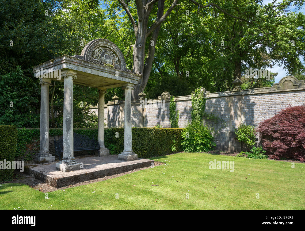 Thornbridge hall gardens near Great Longstone, Derbyshire, England ...