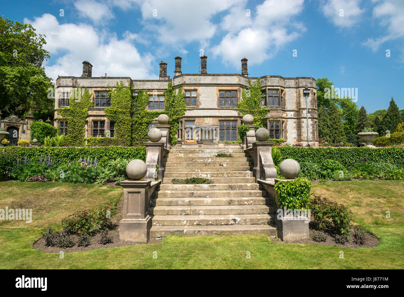 Thornbridge hall gardens near Great Longstone, Derbyshire, England ...