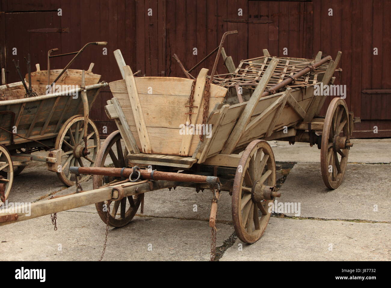 agriculture farming harness farmer handcart cart historical wheel ...