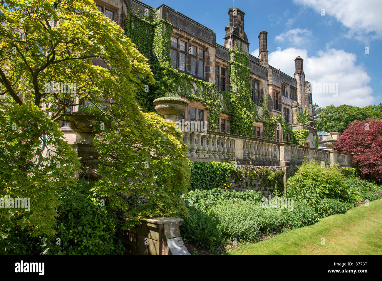 Thornbridge hall gardens near Great Longstone, Derbyshire, England ...