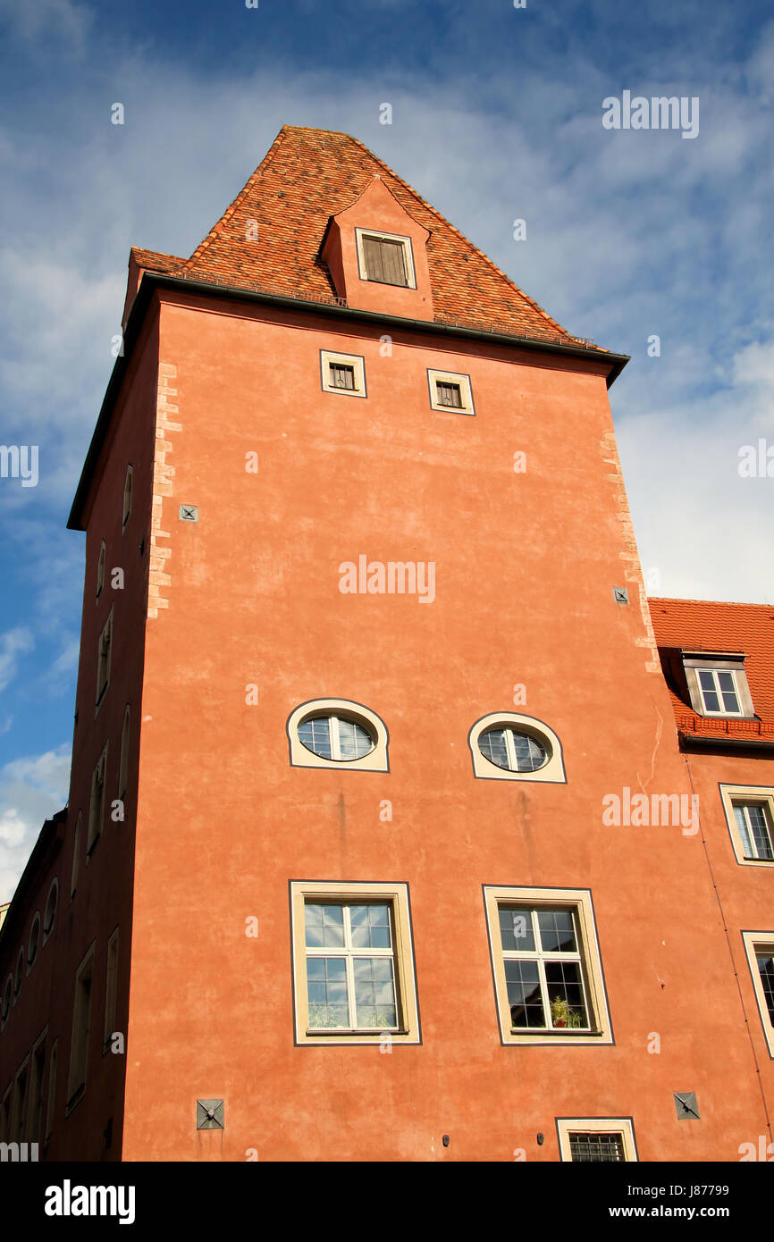 tower ratisbon gothic blue tower historical europe bavaria germany ...