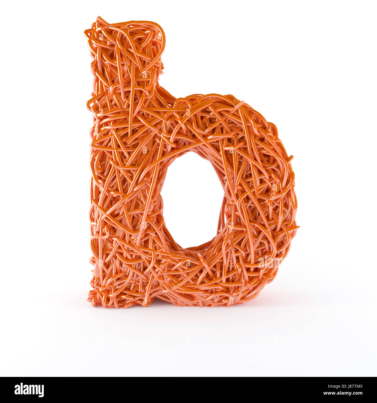 illustration wire letter abstract alphabet intertwined line writing ...