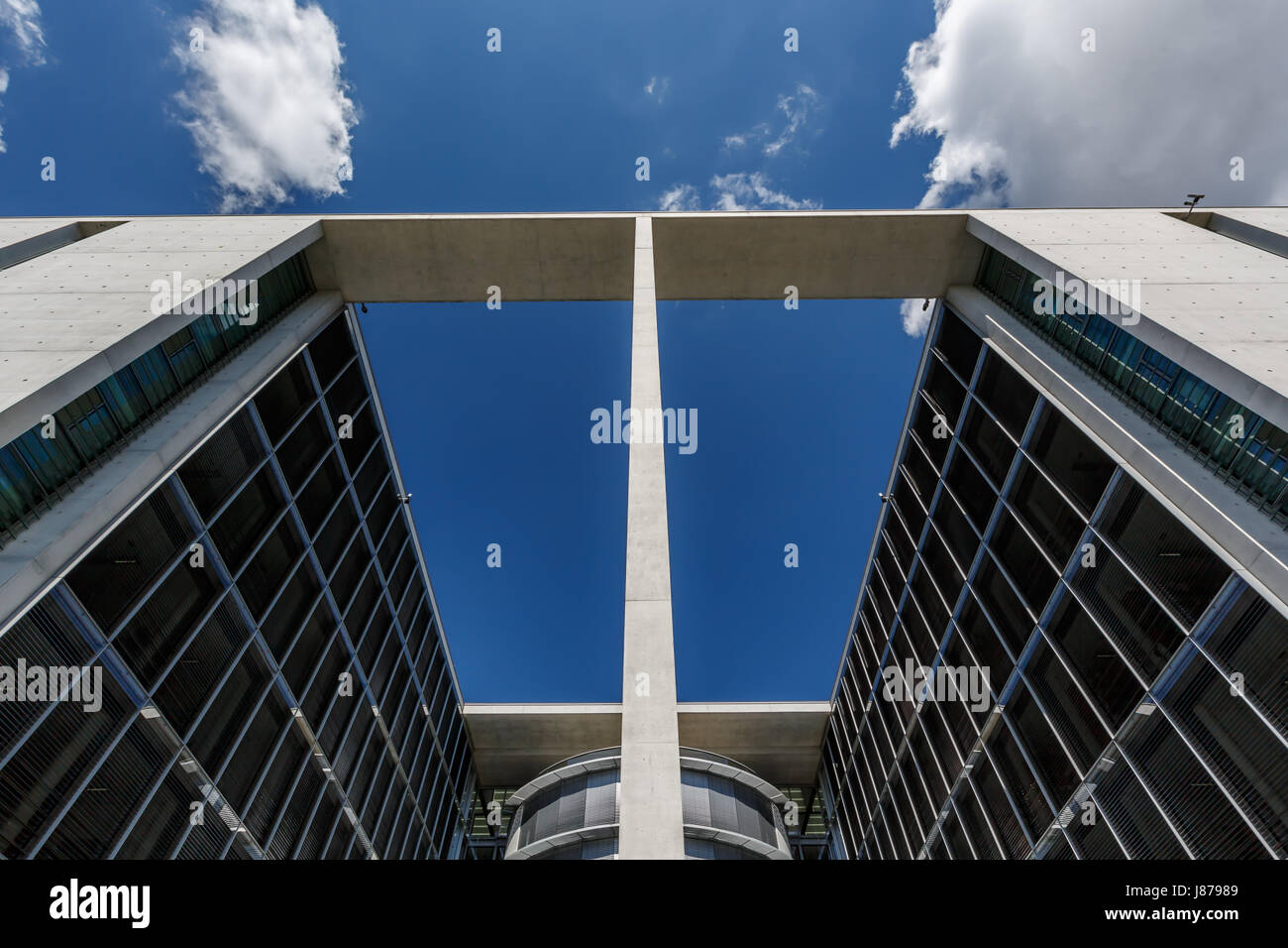 German Chancellery (Bundeskanzleramt) Building near Reichstag in Berlin ...