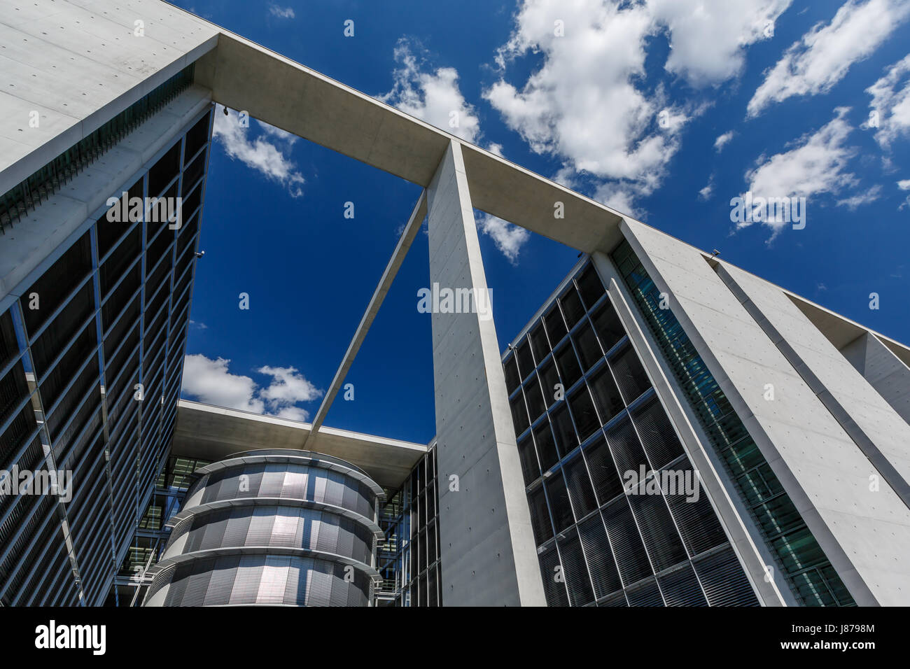 German Chancellery (Bundeskanzleramt) Building near Reichstag in Berlin ...