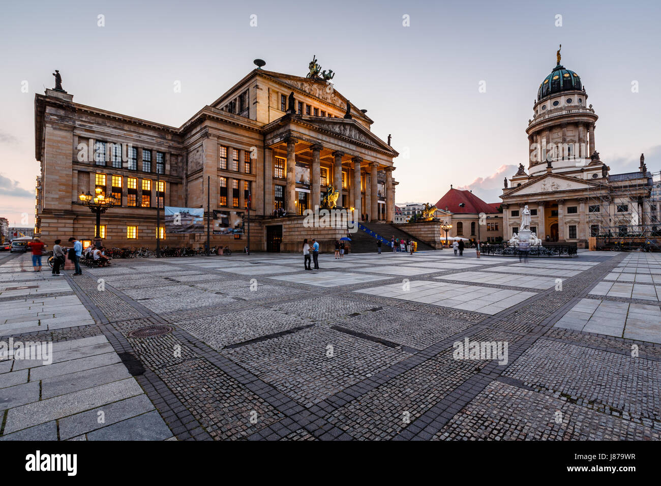 French Cathedral and Concert Hall on Gendarmenmarkt Square in the ...