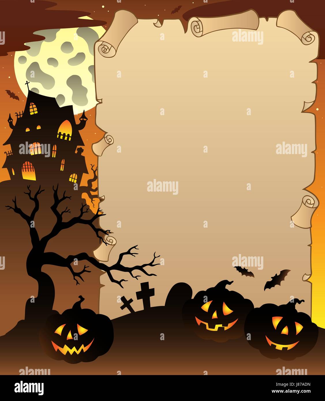 halloween, october, season, seasonal, vellum, parchment, fall, autumn ...