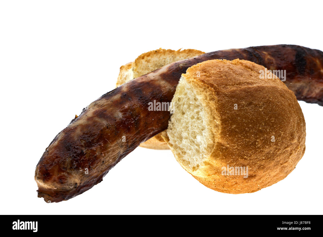 sausage, thuringia, grill, barbecue, barbeque, roll, kaiser, food ...