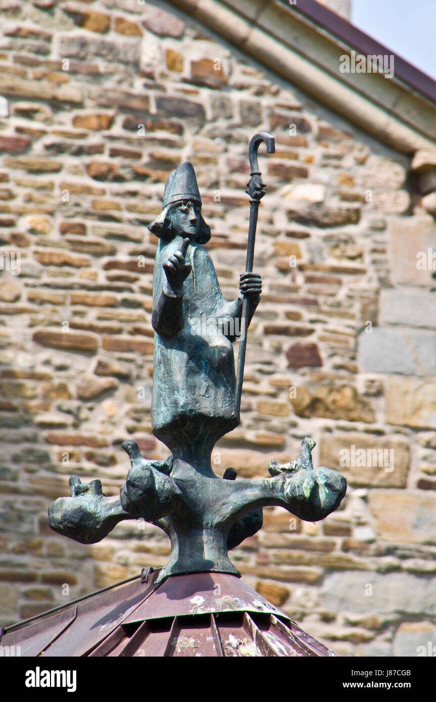 religion, statue, sculpture, germany, german federal republic, metal ...