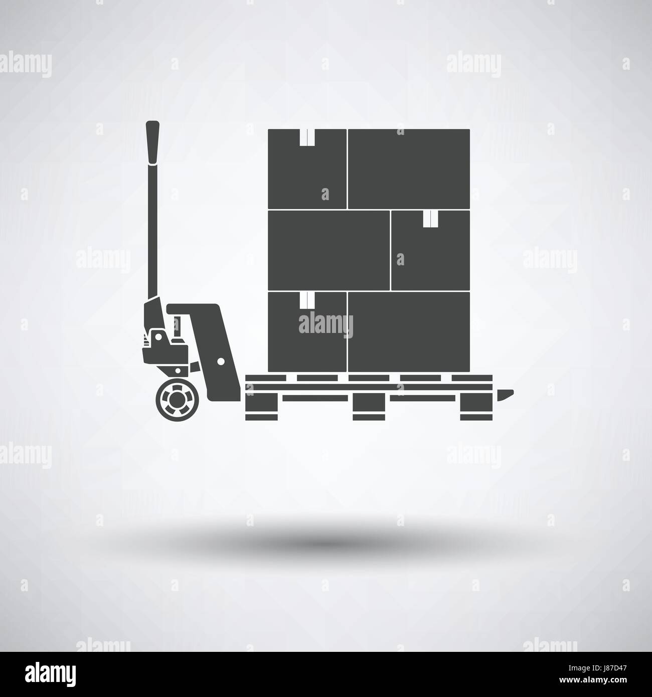 Manual forklift pallet stacker icon hi-res stock photography and images ...