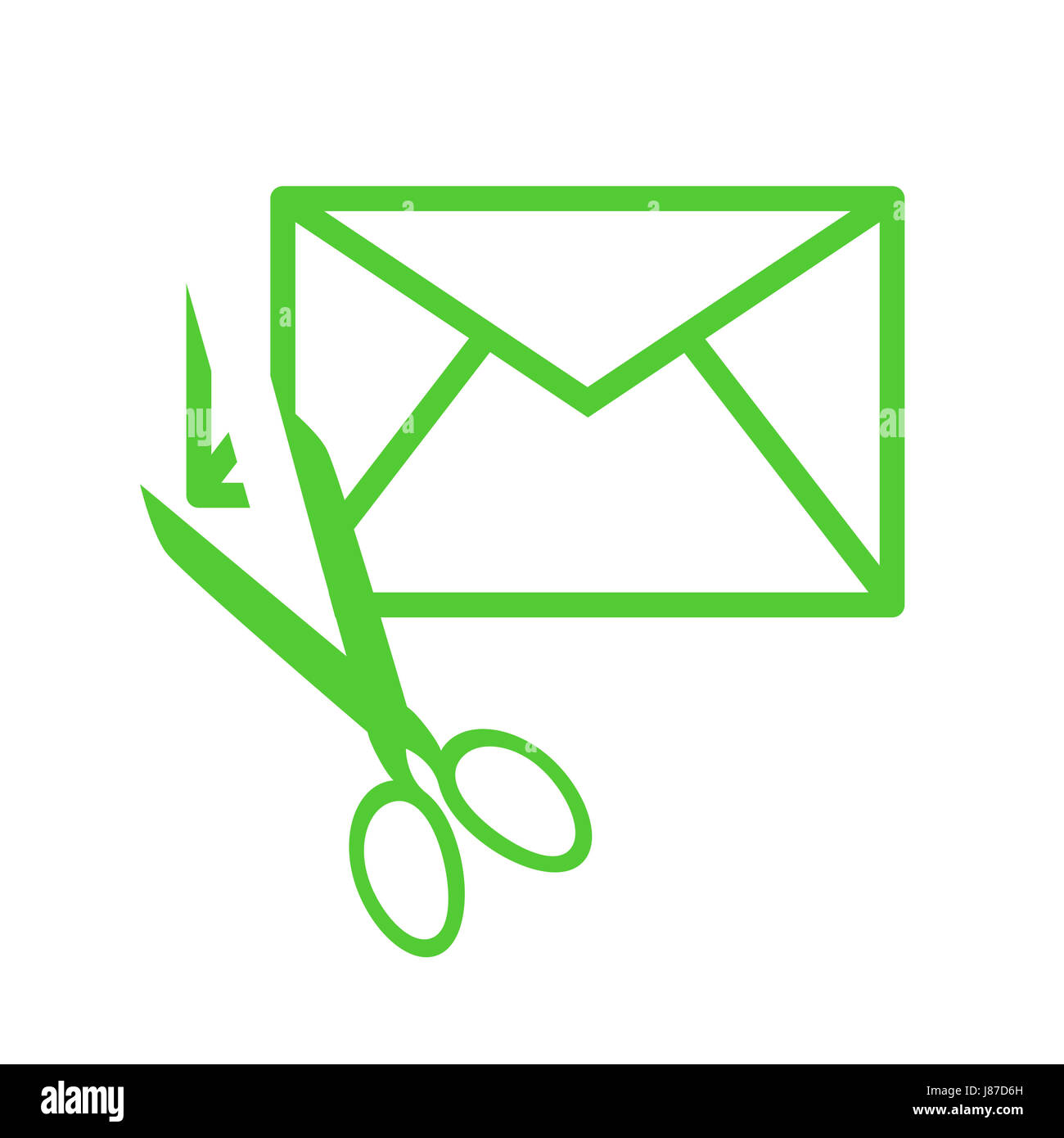 graphic, open, scissors, scissor, symbolism, letter, mail, cut ...