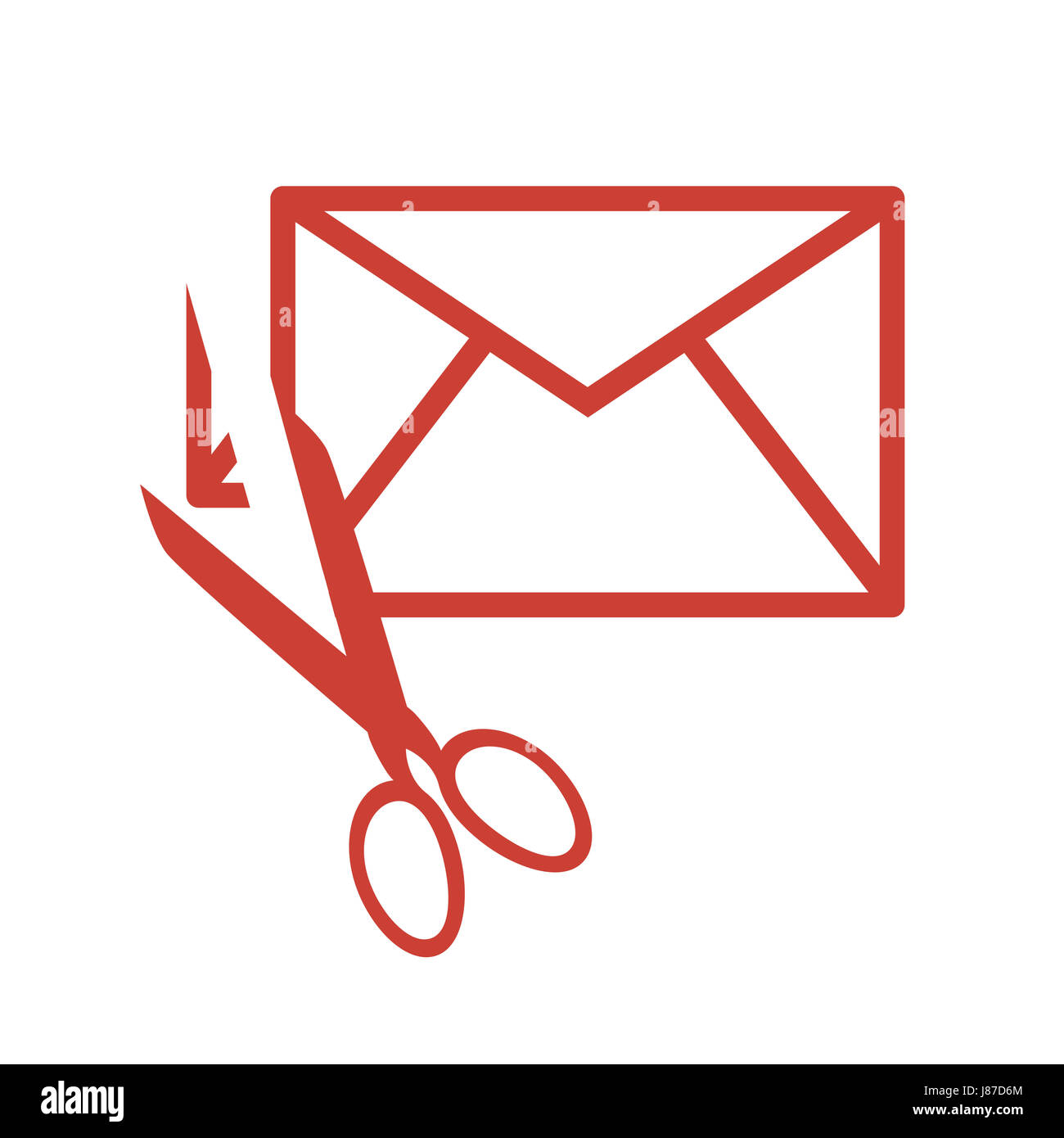 graphic, open, scissors, scissor, symbolism, letter, mail, cut ...