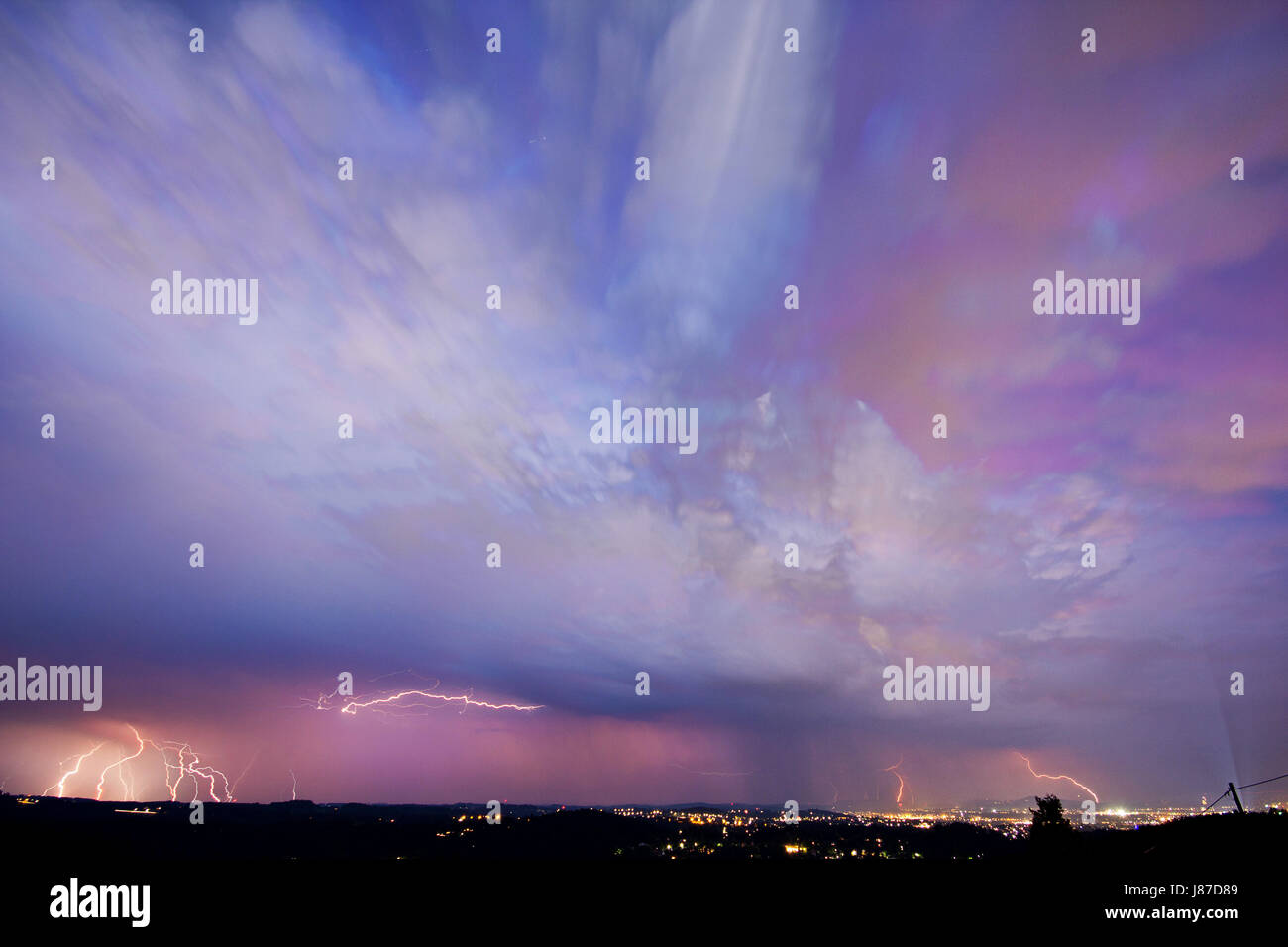 night, nighttime, thunder-storm, thunderstorm, thundreous, lightning ...