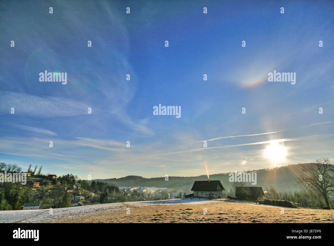 winter, solar eclipse, firmament, sky, shine, shines, bright, lucent ...