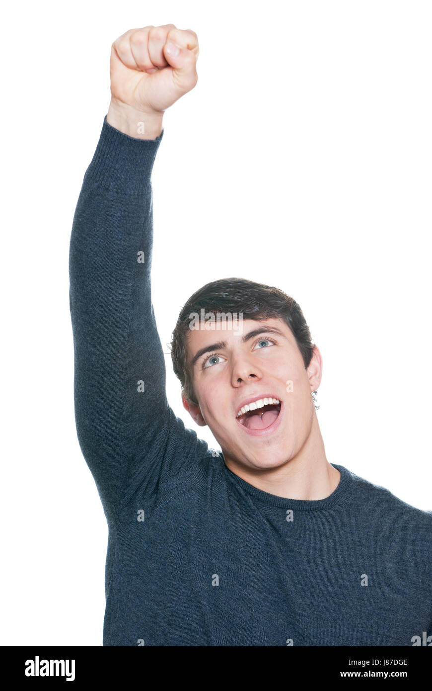 young man looking forward Stock Photo - Alamy