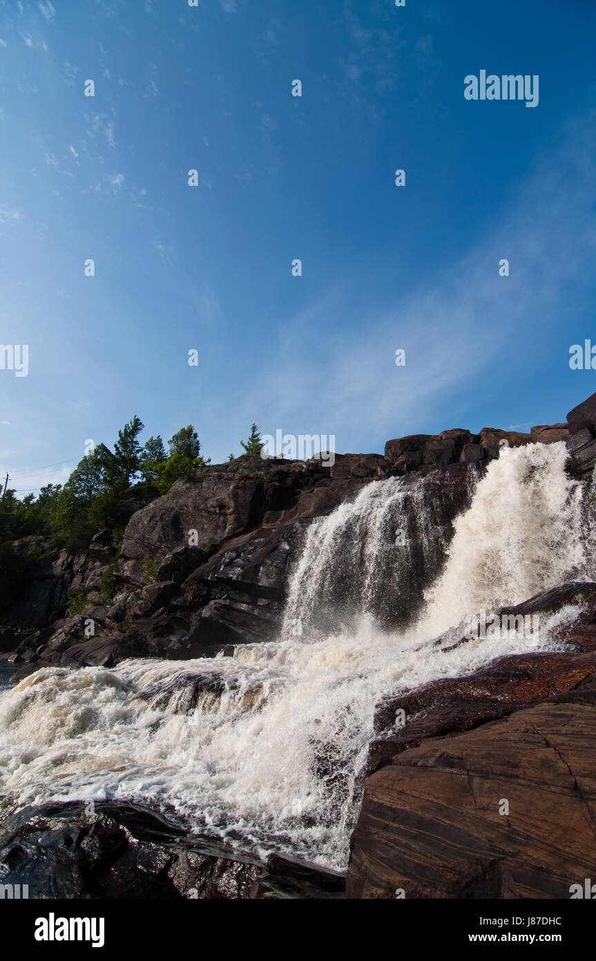 waterfall, cataract, cascade, outdoors, river, water, nature, tree ...