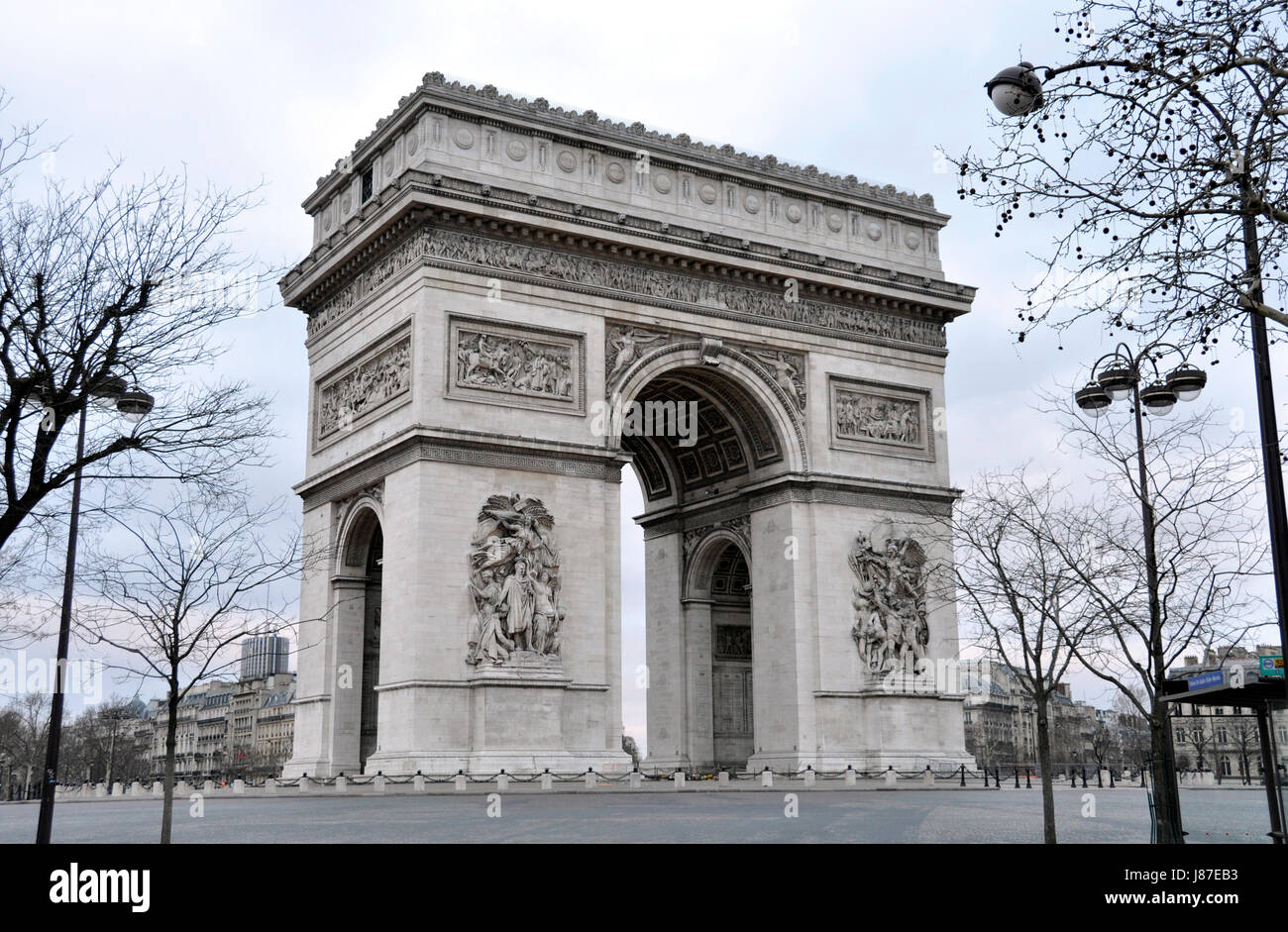 arc, arch, paris, france, style of construction, architecture ...