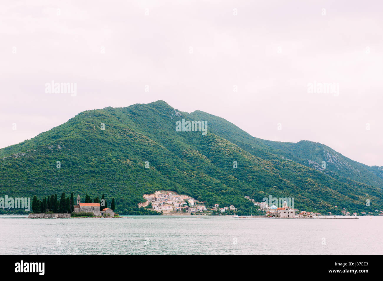 The island of Gospa od Skrpela, Kotor Bay, Montenegro Stock Photo - Alamy