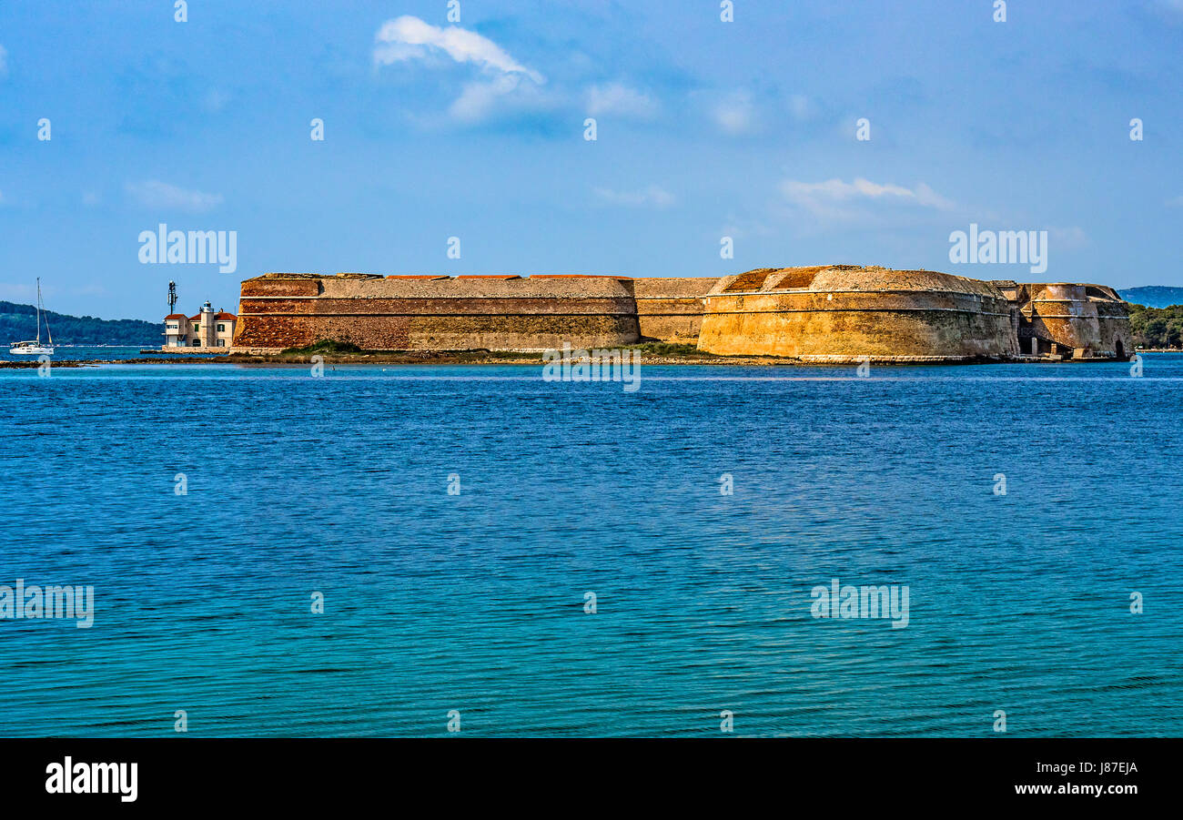 Croatia Dalmatia Sibenik - St. Nicholas Fortress Stock Photo - Alamy