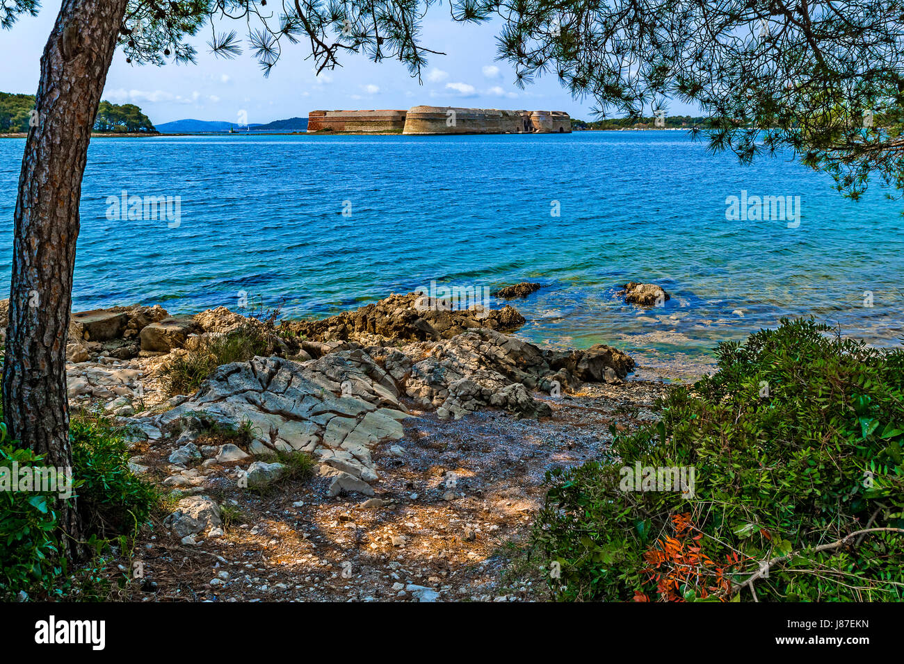 Croatia Dalmatia Sibenik - St. Nicholas Fortress Stock Photo - Alamy