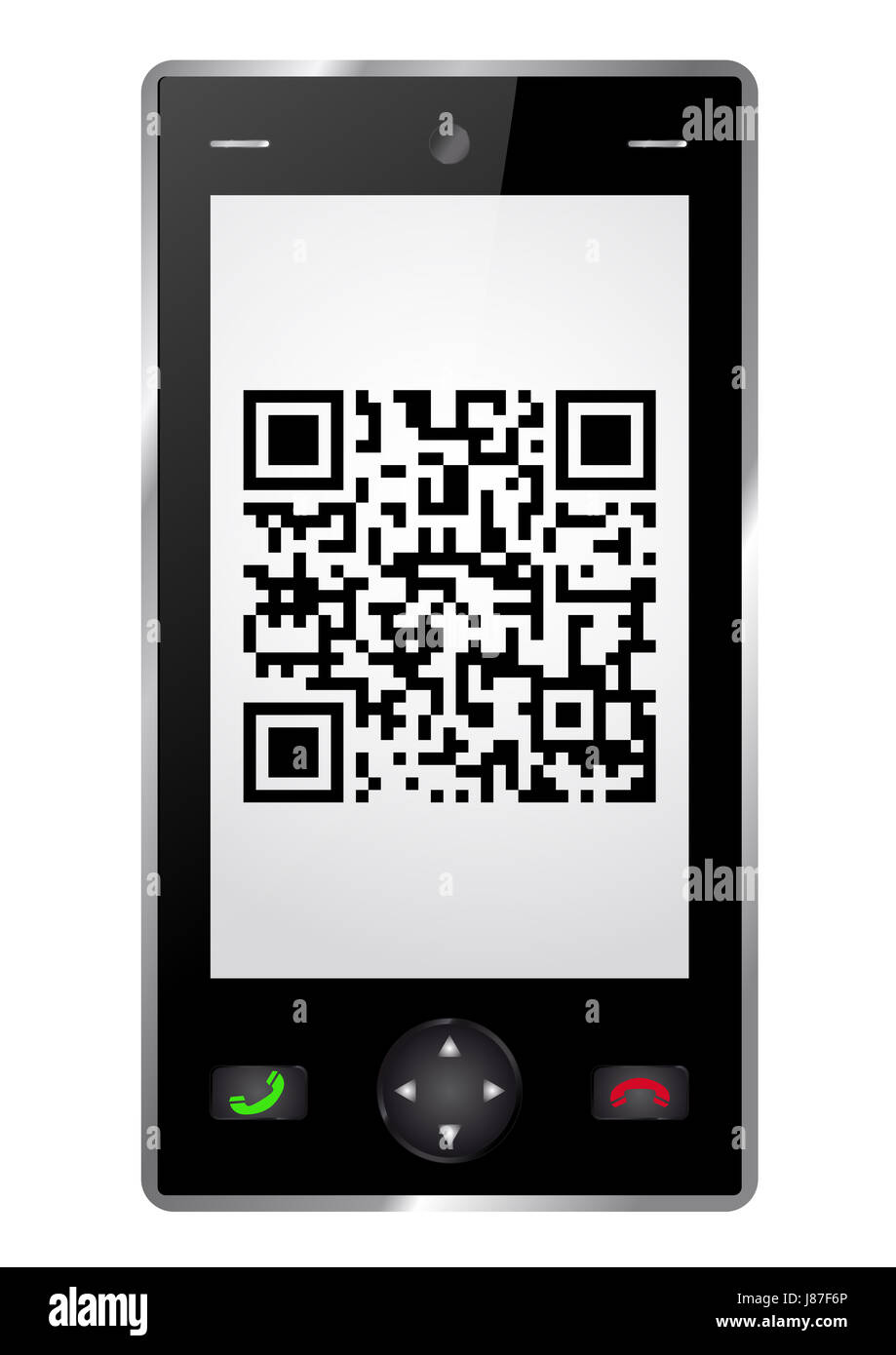 handy with qr code Stock Photo - Alamy