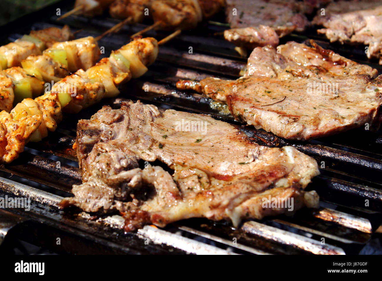 Tasty bbq meat food hi-res stock photography and images - Alamy