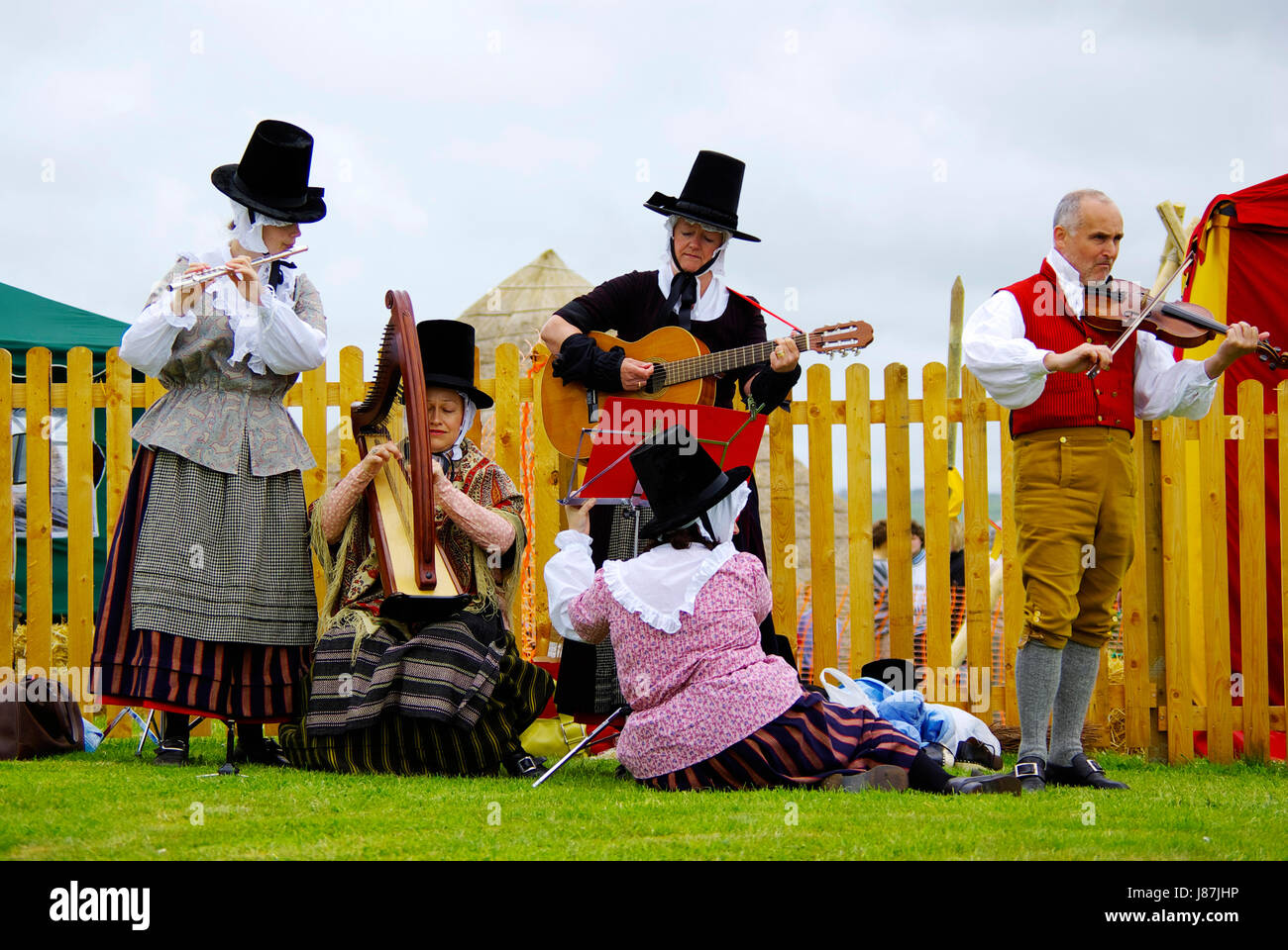 Traditional Welsh Group Stock Photo - Alamy