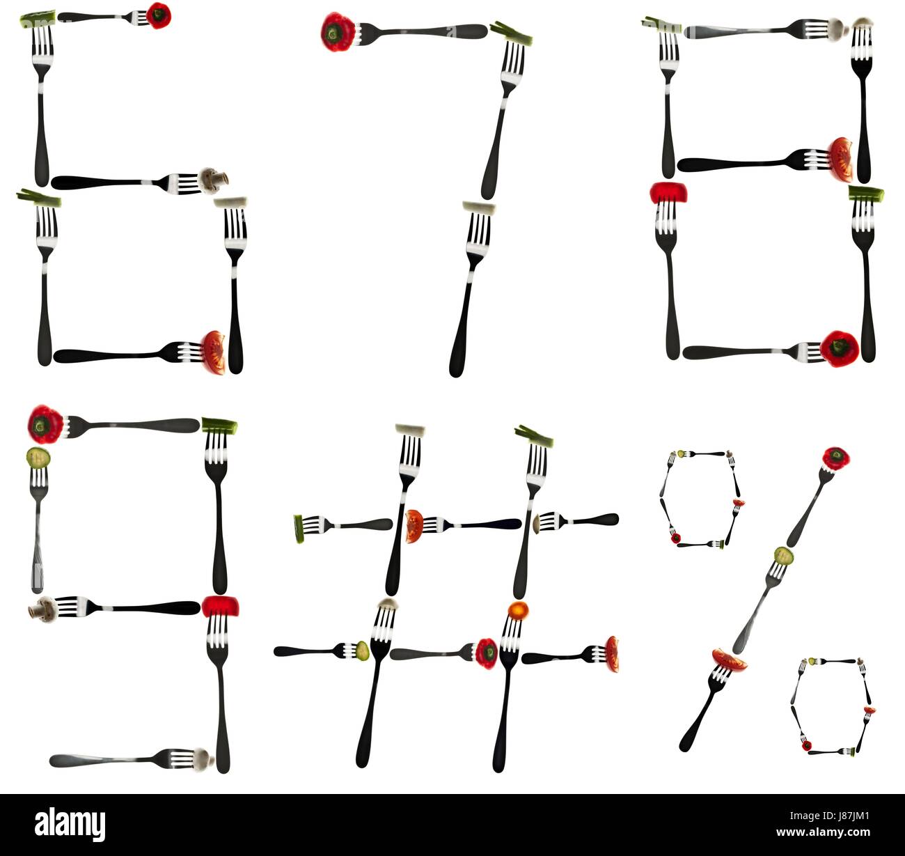 garden, digit, alphabet, vegetables, ingredient, numbers, texture, type ...