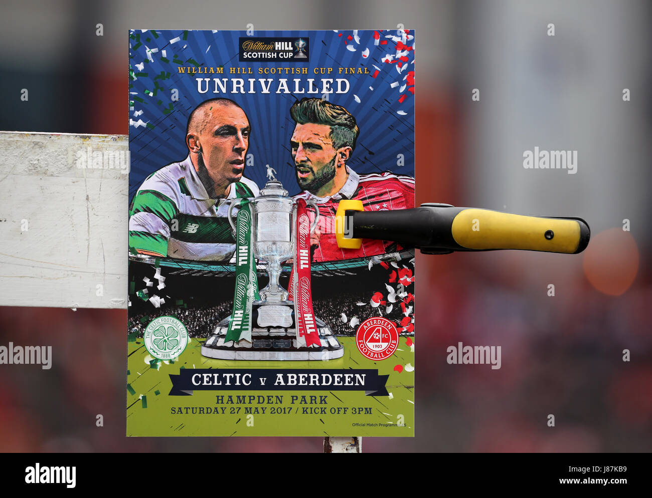 Matchday programme before the William Hill Scottish Cup final at ...