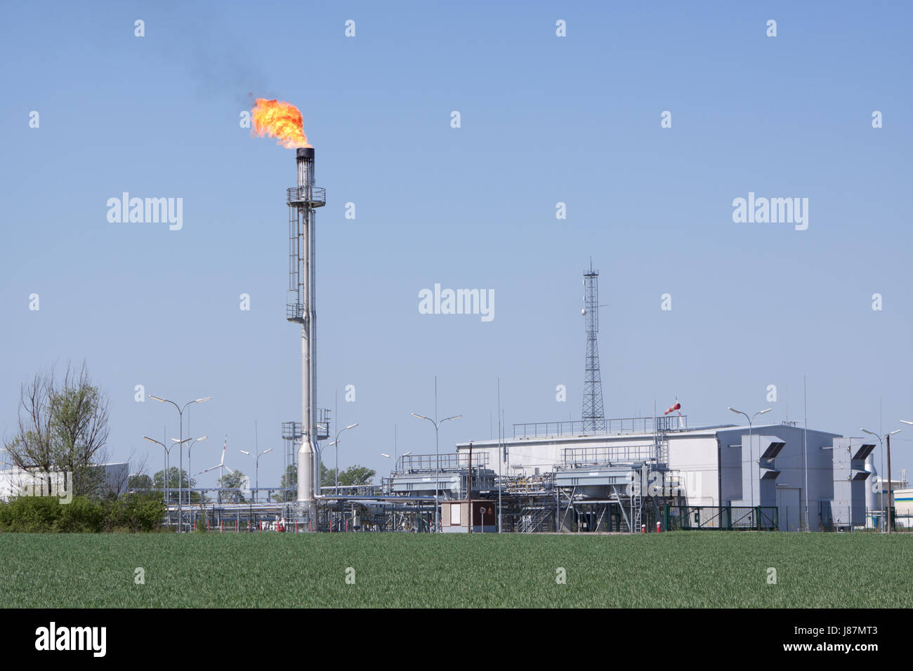 industry, environmental pollution, flame, air pollution, refinery ...