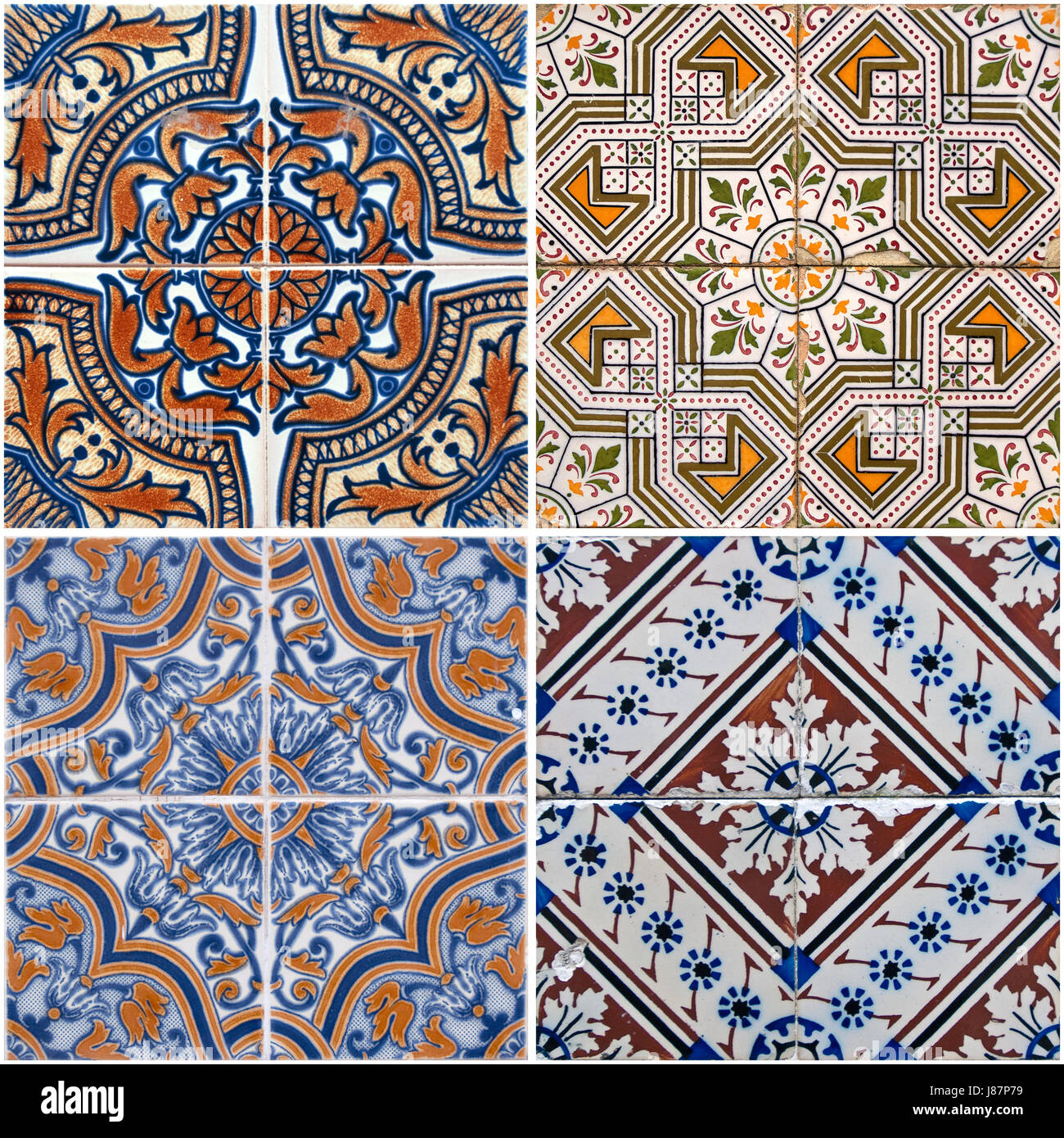 closeup, vintage, plaster, wall, decoration, style of construction ...