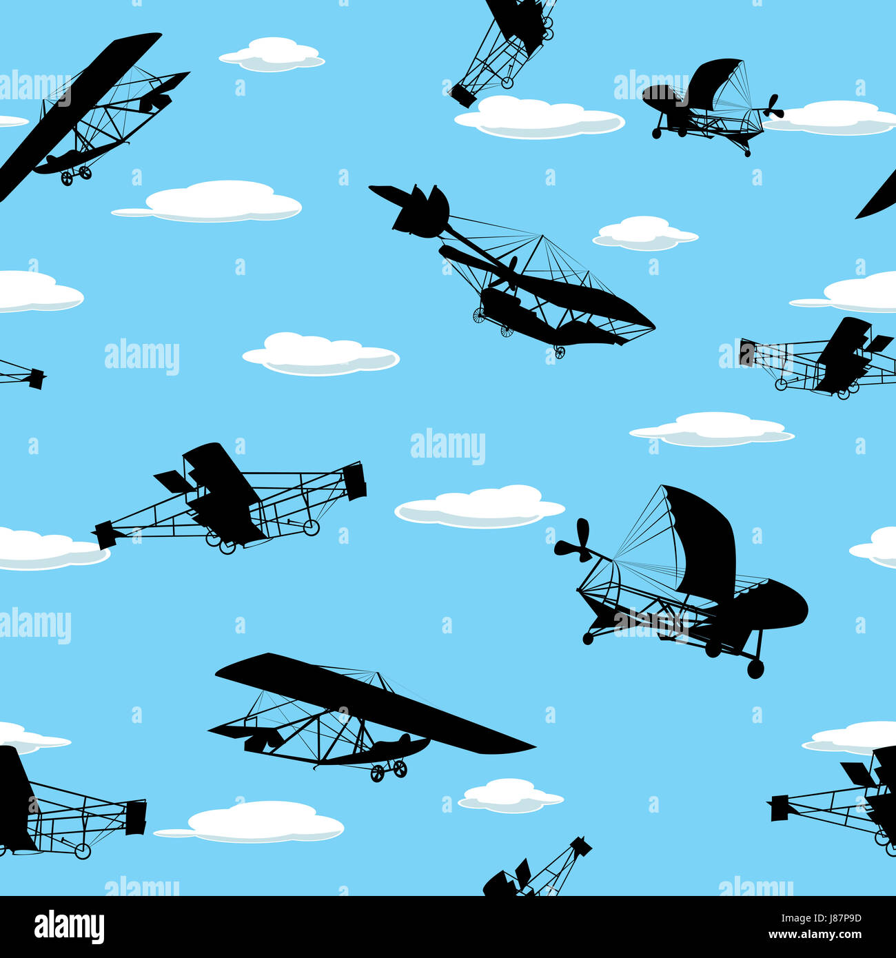 art, print, glider, pattern, artistic, repeat, aircraft, aeroplane ...