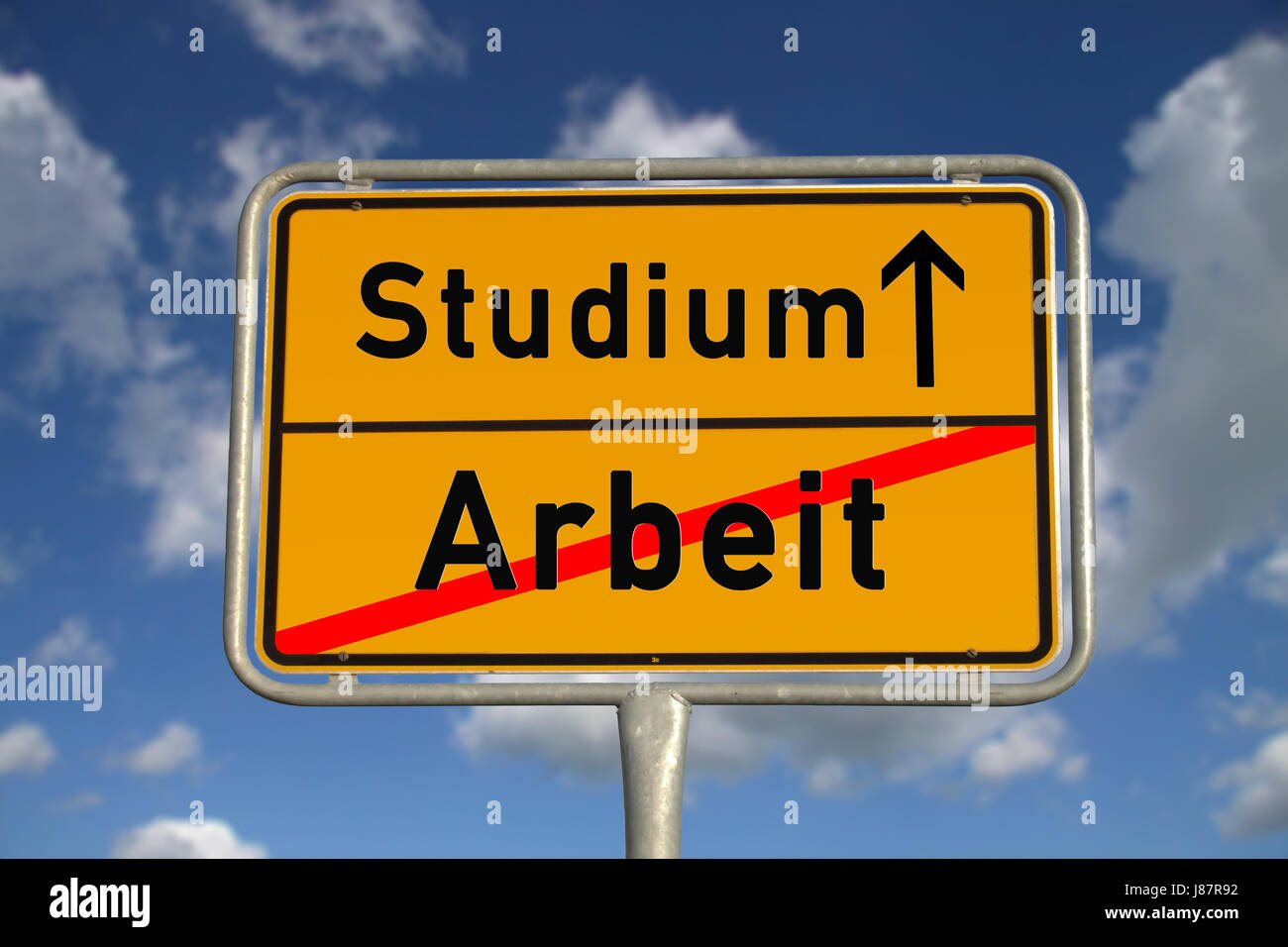 sign, signal, study, paper, academic work, education, retraining, place ...
