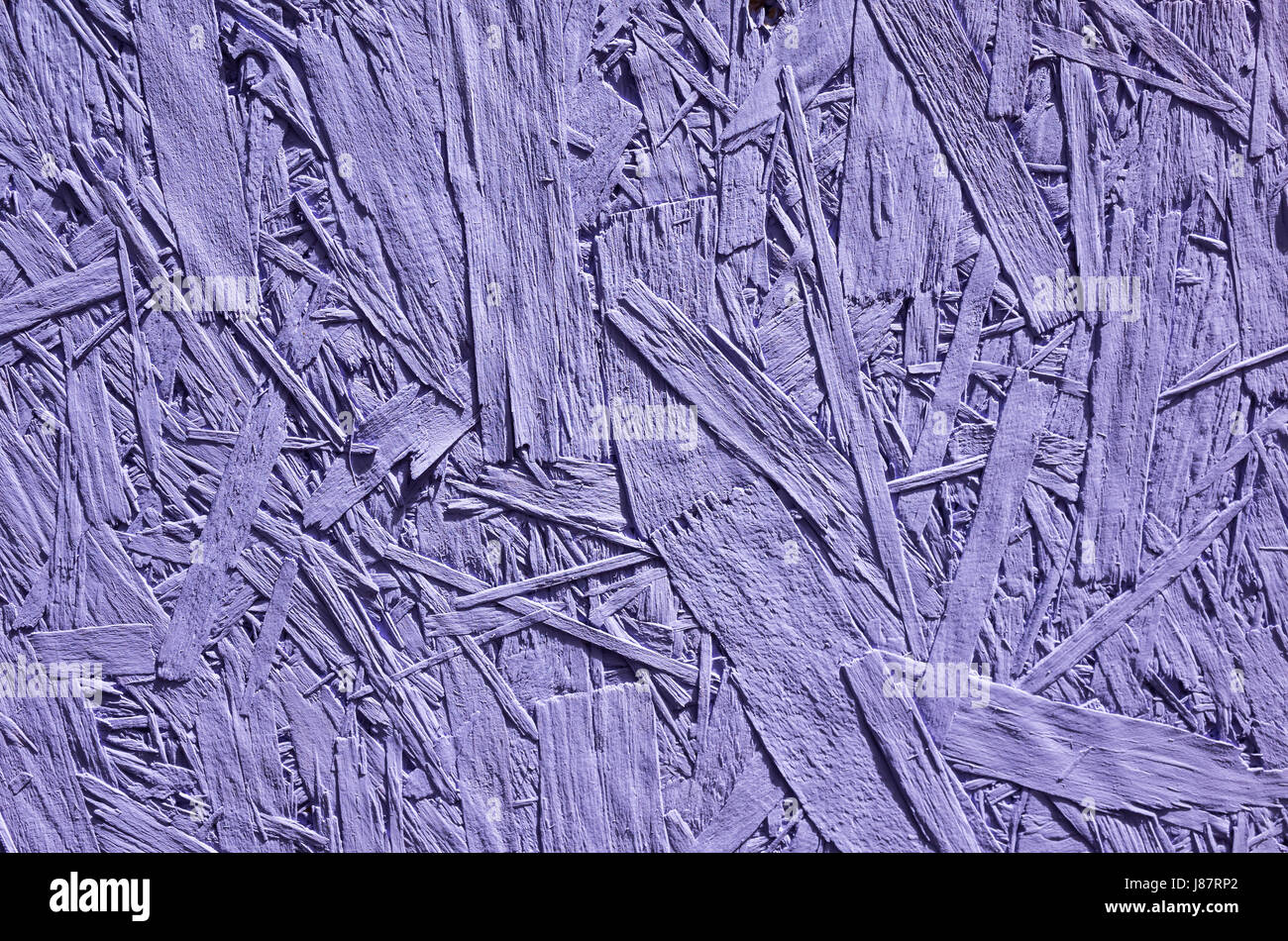 Purple painted oriented strand board also known as OSB. Sterling board ...